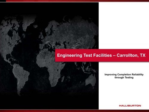 Engineering Test Facilities - Halliburton