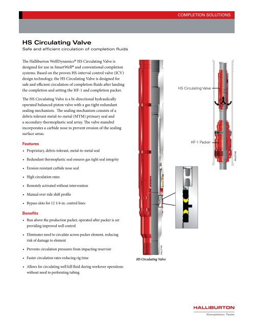 HS Circulating Valve - Halliburton