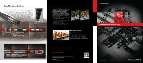 Horizontal Completion Solutions - Halliburton
