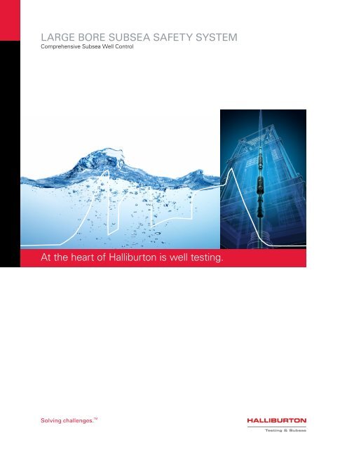 Large Bore Subsea Safety System Brochure - Halliburton