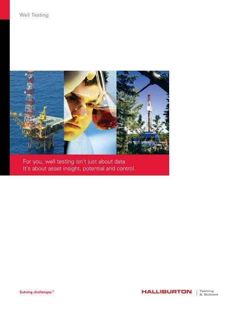 Halliburton Well Testing Brochure