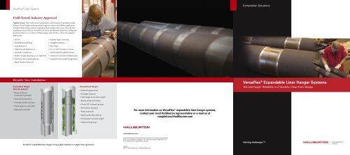 VersaFlex ELH System - Halliburton