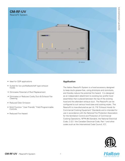 CM-RF-UV - Halton Company