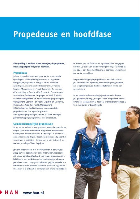 Propedeuse en hoofdfase - Hogeschool van Arnhem en Nijmegen