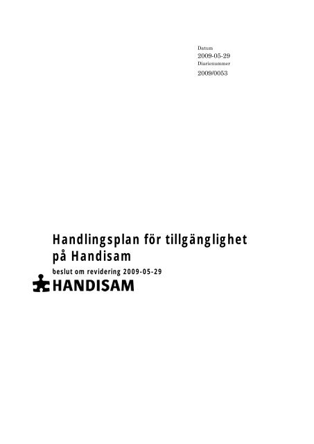 Handisams handlingsplan för tillgänglighet i pdf-format