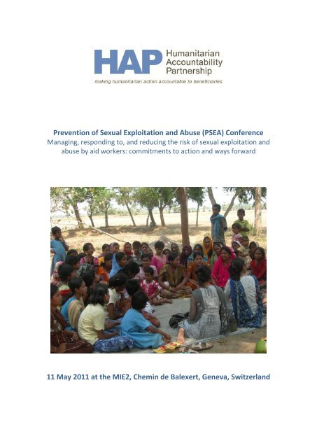 Prevention of Sexual Exploitation and Abuse ... - HAP International