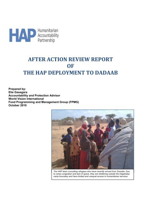 Dadaab After-Action Review Report - HAP International