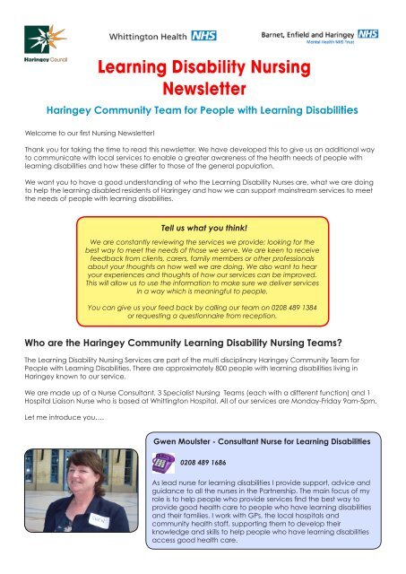 Learning Disability Nursing Newsletter