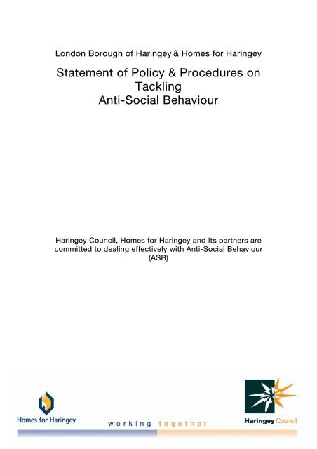 London Borough of Haringey & Homes for ... - Haringey Council