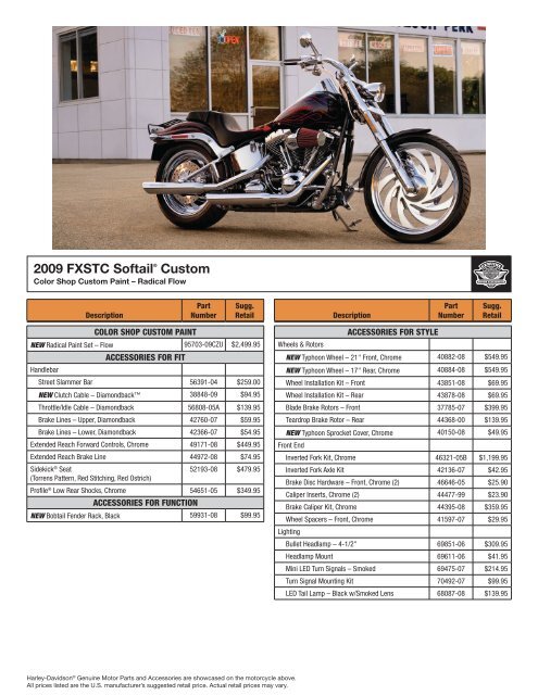 2009 FXSTC Softail® Custom - Harley-Davidson