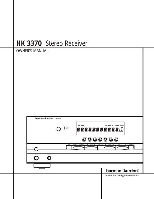 HK 3370 - Harman Kardon