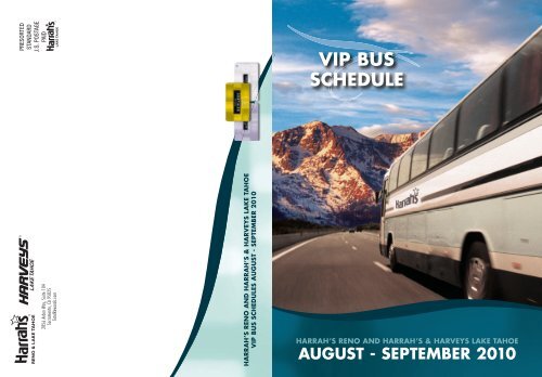 VIP BUS SCHEDULE - Harrah's