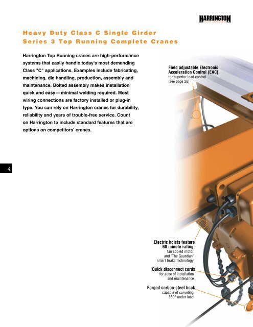 Product Catalog - Harrington Hoists and Cranes