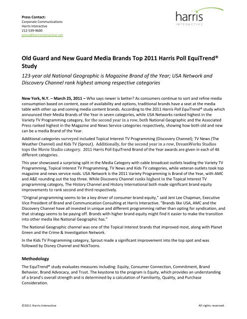 2011 - Harris Interactive