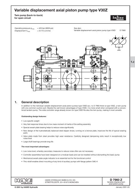 Variable Displacement Axial Piston Pump