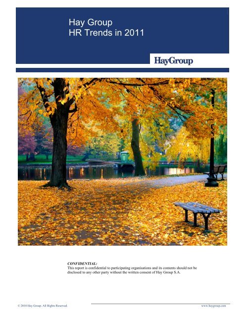 Hay Group HR Trends in 2011