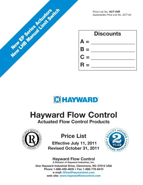 Hayward Flow Control