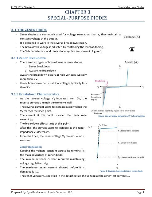 CHAPTER 3 SPECIAL-PURPOSE DIODES