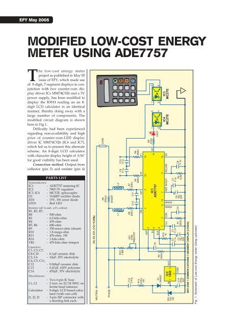 modified low-cost energy meter using ade7757 - HBeonLabs