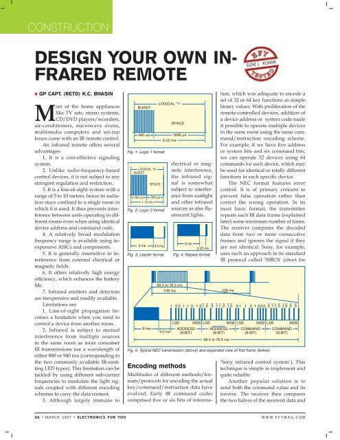 desiGn YouR own in- fRaRed Remote - Kits 'n' Spares
