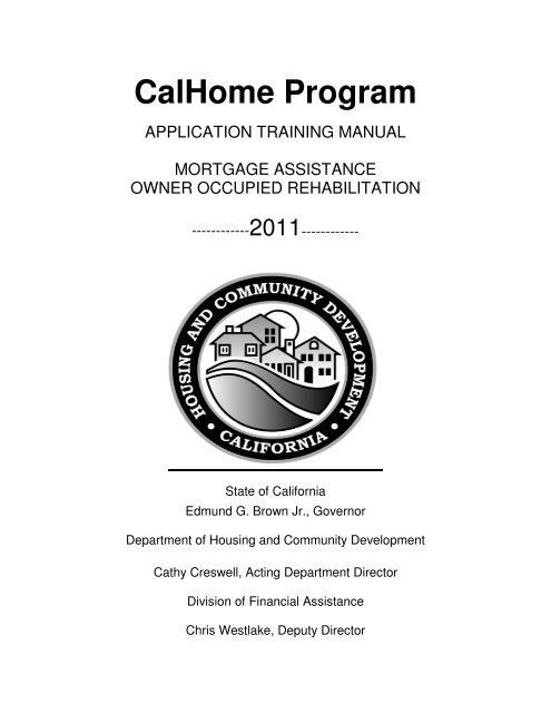CalHome Program - California Department of Housing and ...