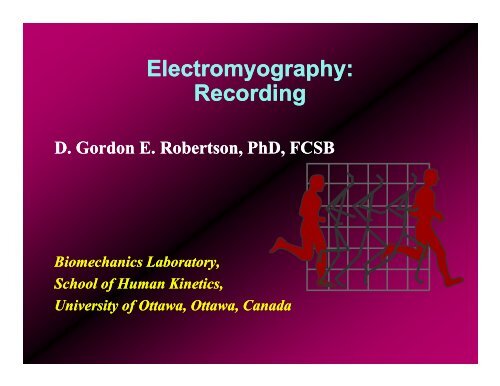 Electromyography: Recording Electromyography: Recording