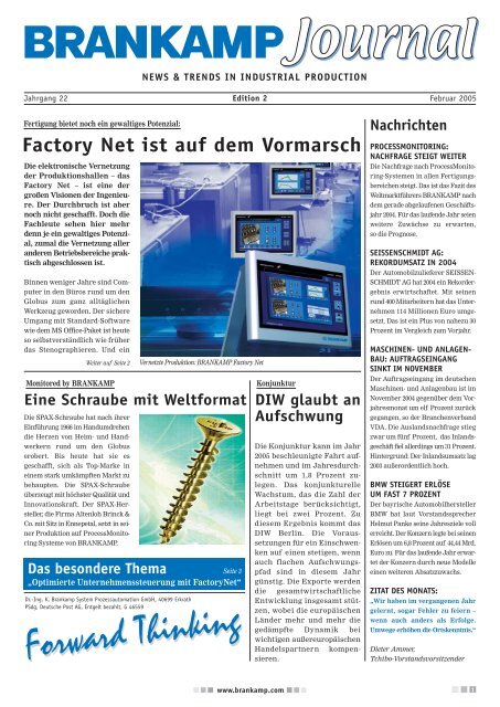 Stanzbutzen-Erkennung mit Ultra-Emission - BRANKAMP