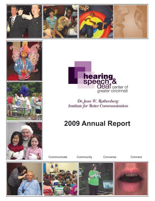 2009 Annual Report - Hearing Speech & Deaf Center