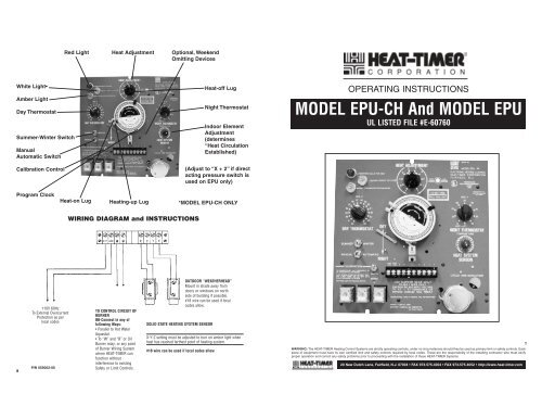 EPU Manual - Heat-TimerÂ® Corporation