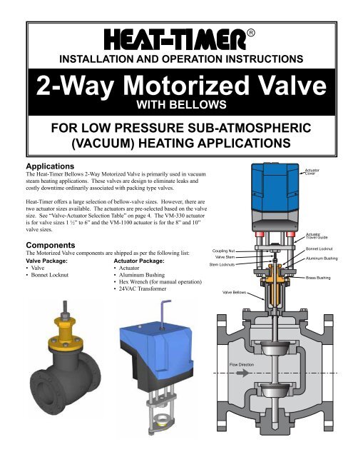 2-Way Motorized Valve - Heat-TimerÂ® Corporation