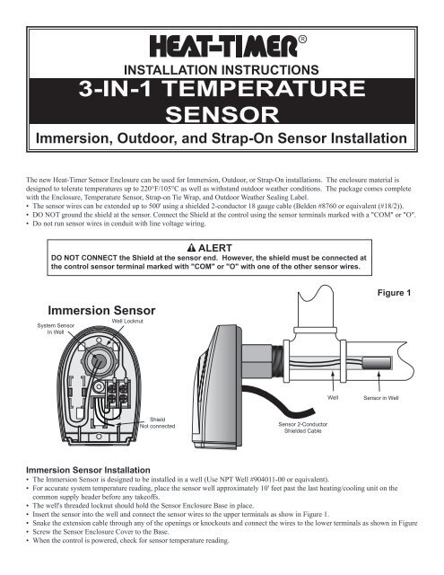 3-in-1 Temperature sensor Manual - Heat-TimerÂ® Corporation