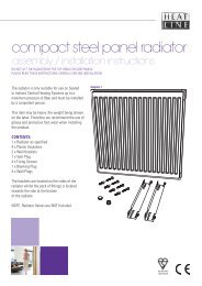 Demrad radiators specification sheet - Heatline