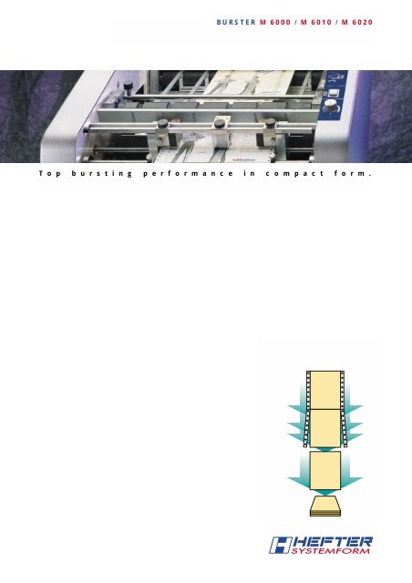 Brochure M 6000 - HEFTER Systemform