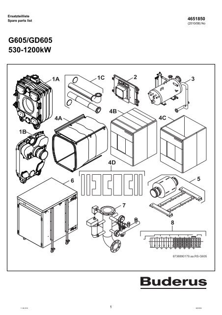 Buderus-Ersatzteil-Katalog G605-GD605