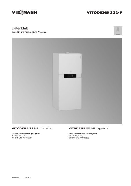 Vitodens 222-F - Viessmann