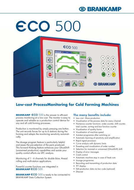 Low-cost ProcessMonitoring for Cold Forming Machines - BRANKAMP