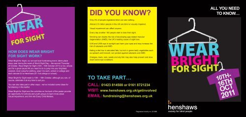 Leaflet - Henshaws Society for Blind People