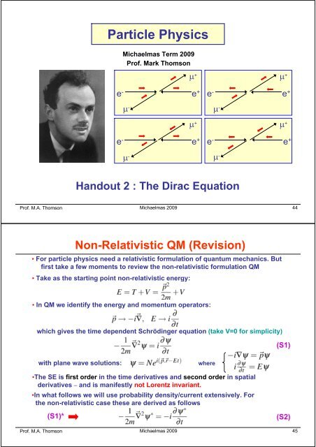 Dirac Equation