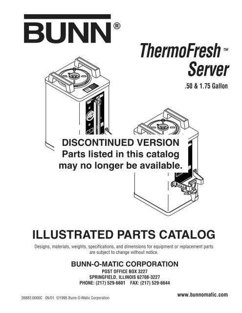 Bunn Replacement Parts
