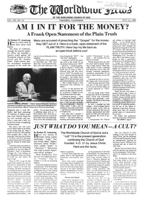 WWN 1980 (No 14) - Herbert W. Armstrong Library and Archives