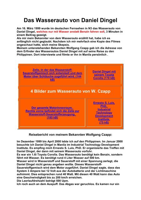 Das Wasserauto von Daniel Dingel - Userpage