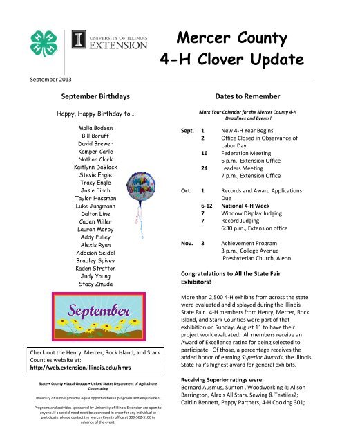 September - University of Illinois Extension