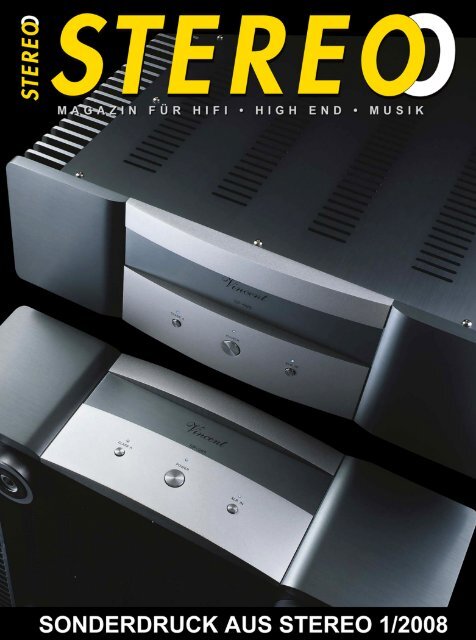 VINCENT SP 995 - TEST STEREO.DE - Hifi on Line