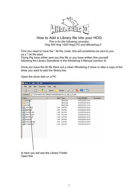 Adding New Libraries High End Systems