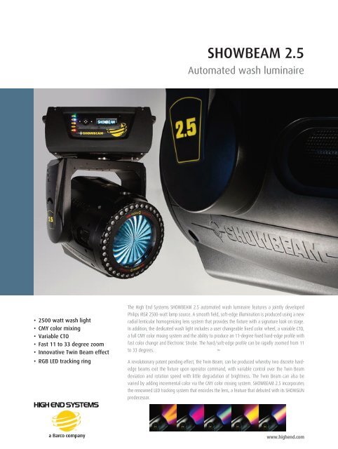 Brochure - High End Systems