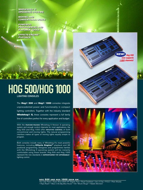 HOG 500/HOG1000 - High End Systems