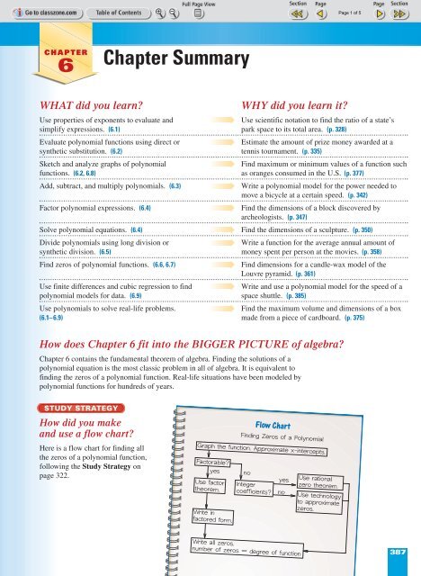 Chapter 6 Review pages 387-391
