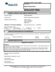 NALCO 4360 TAB - Hill Brothers Chemical Co.