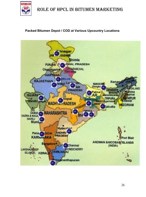 ole of hpcl in bitumen ma