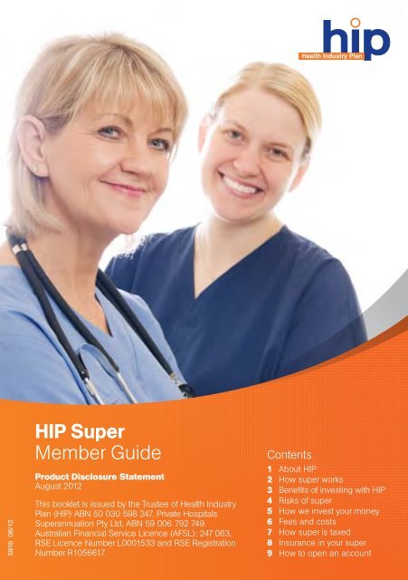 HIP Super Member Guide - Health Industry Plan
